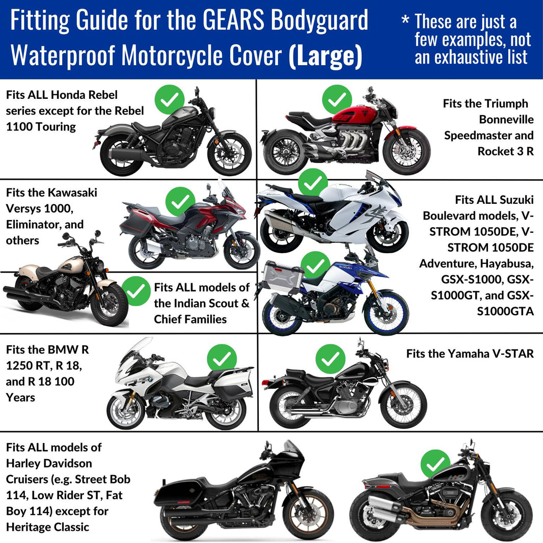 Bodyguard Waterproof Motorcycle Cover • GEARS