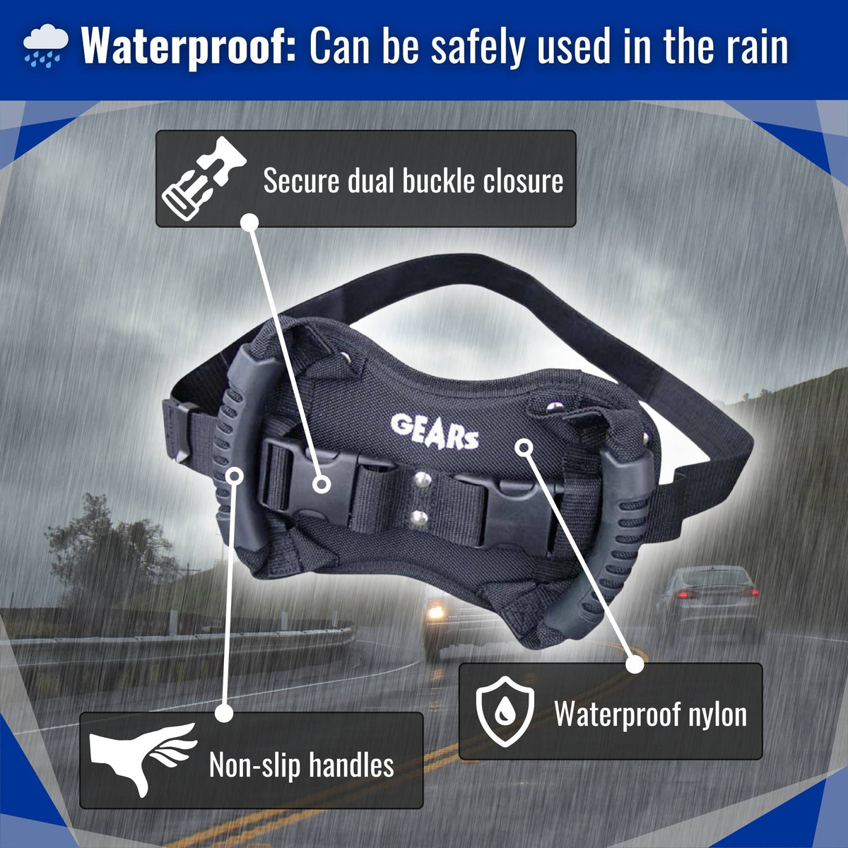 Passenger Grab Handles for Motorcycle, Sled, & PWC • GEARS