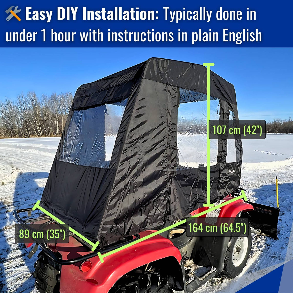 ATV Cab Enclosure | Cabin Cover | Enhance Your Quad • GEARS