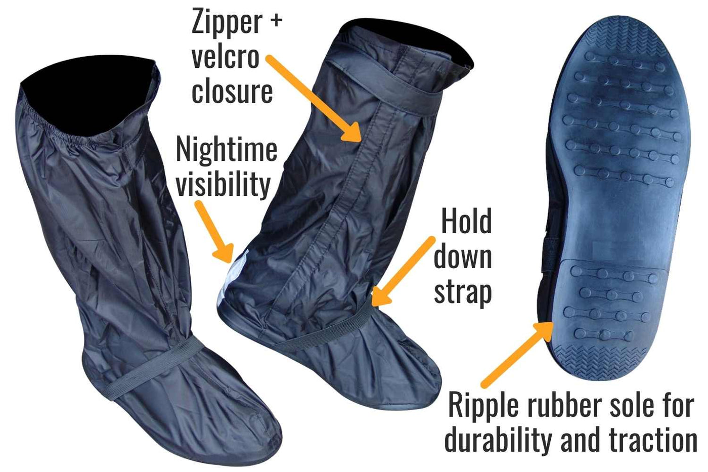 Reusable Waterproof Boot Covers with Rubber Soles | GEARS